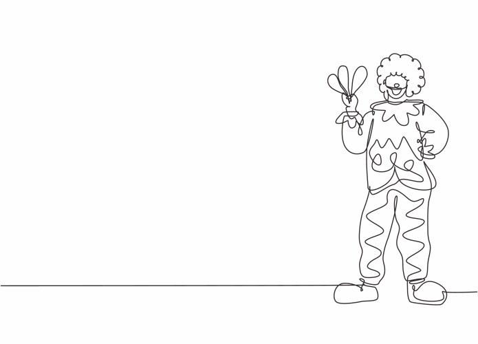 Clown Line Drawing Vector Images (over 1,400)