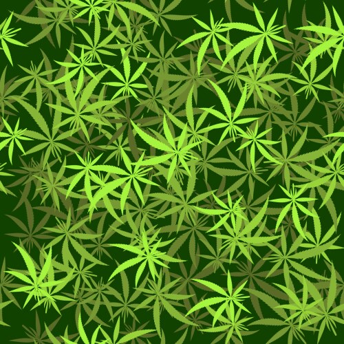 Marijuanagreen weed dope seamless pattern Vector Image