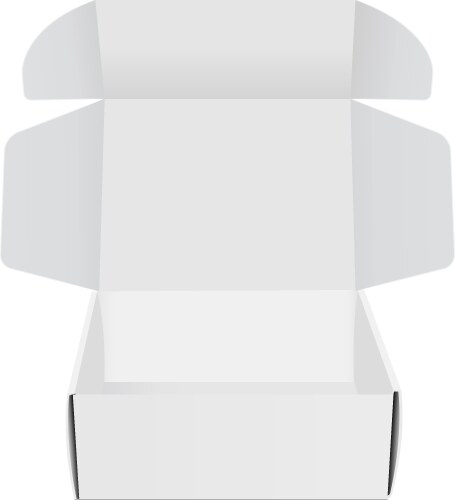 White square ragged paper scrap with soft shadow Vector Image