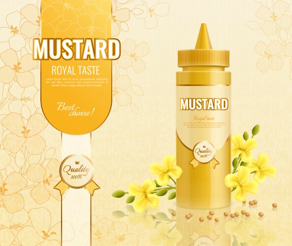 Realistic burger advertising composition Vector Image