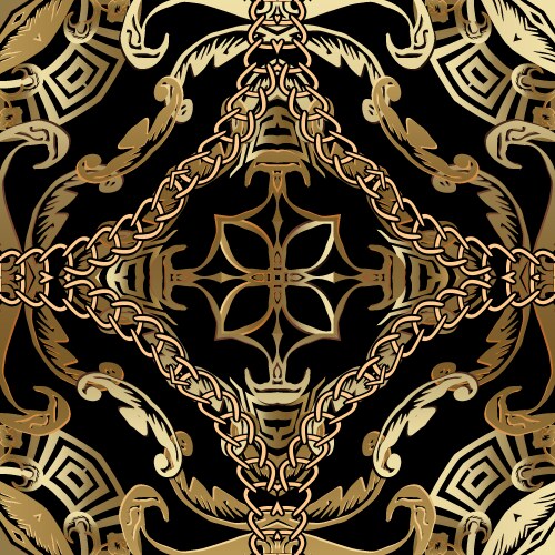 Versace Chain Pattern Vector Images (49)