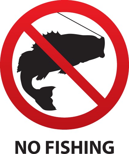 No strike prohibition sign Royalty Free Vector Image
