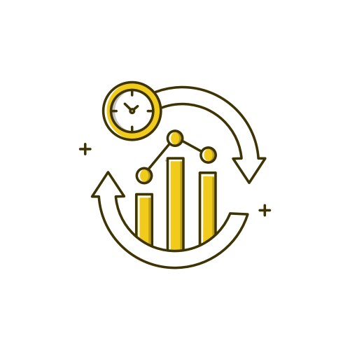 Real-time analytics monitoring live Royalty Free Vector