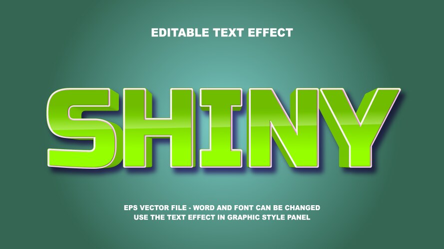 Editable text effect scribble 3d template Vector Image