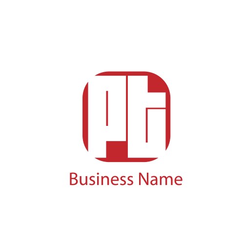 Mt modern letter logo design with swoosh Vector Image