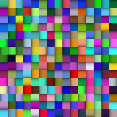 Dynamic colorful squares background Royalty Free Vector