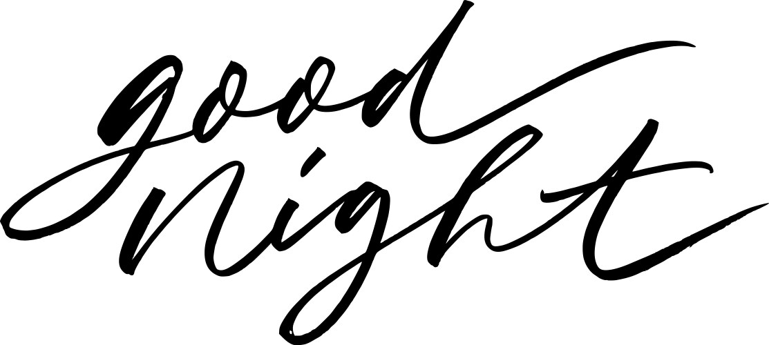 Good Night Calligraphy Vector Images (over 750)