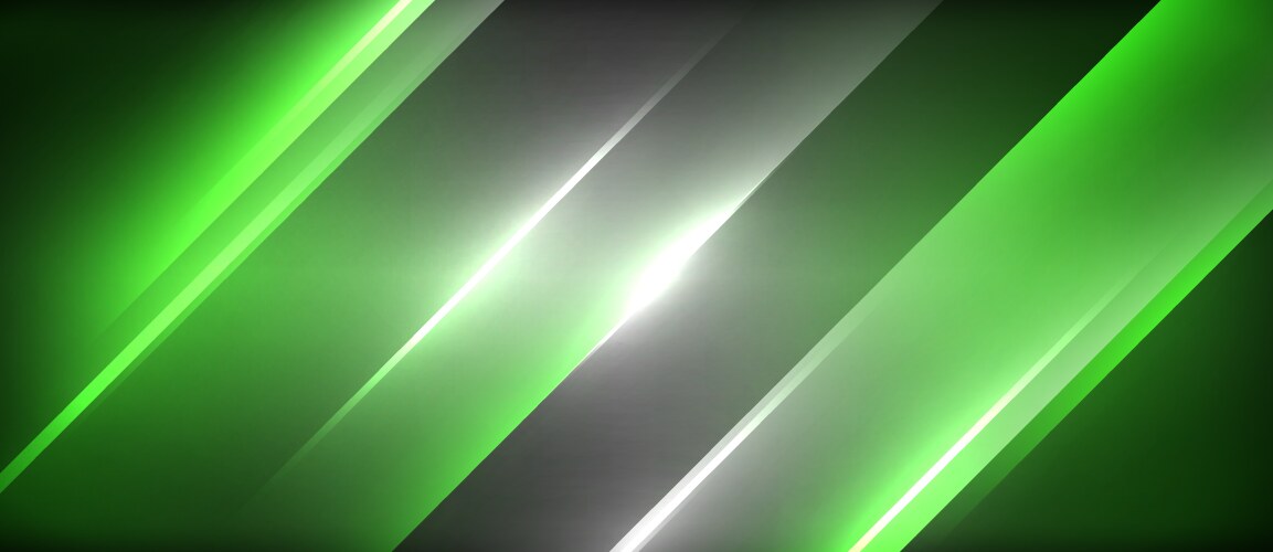 Neon dynamic diagonal light rays background Vector Image
