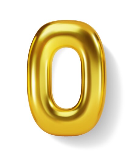 3d golden number 15 isolated on white background Vector Image