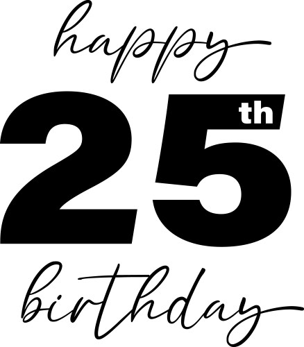 25th Vector Images (over 5,100)