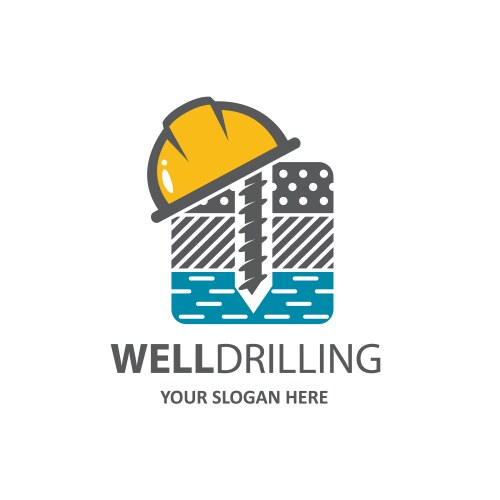 Well drilling banners set Royalty Free Vector Image