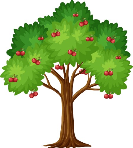 Beautiful tree cherry blossoms gentle sakura Vector Image