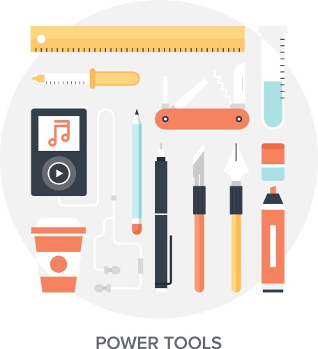 Painting tools for painter or craftsman cartoon Vector Image