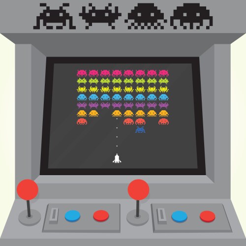 Space invaders Royalty Free Vector Image - VectorStock