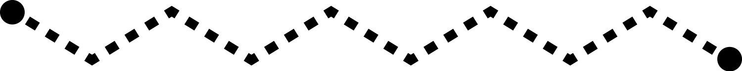 Tracing line dotted zig zag worksheet Royalty Free Vector