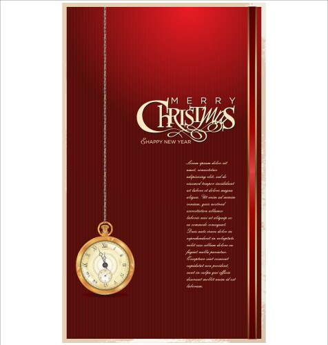 Christmas poster template ready to print Vector Image