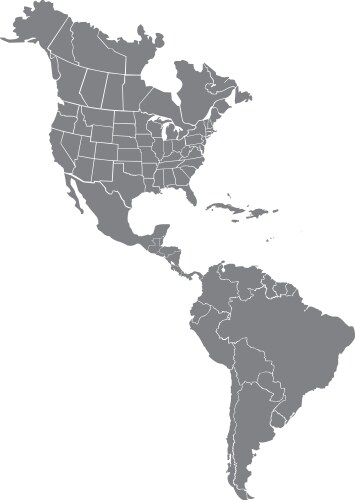 Maps Of North And South America And Central America North South