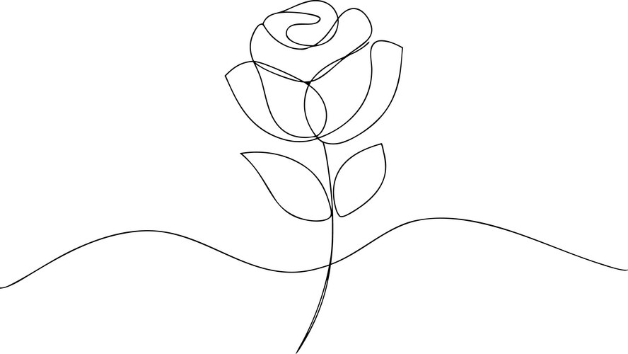 Flowers stem outline Vector Images & Graphics for Commercial Use ...