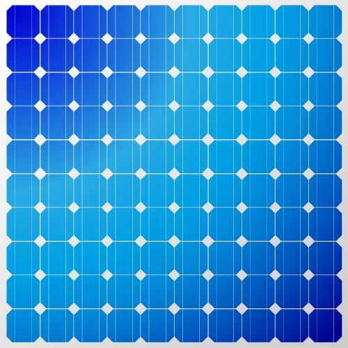 Solar cells seamless pattern for roof power Vector Image