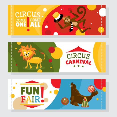 Circus banner Royalty Free Vector Image - VectorStock