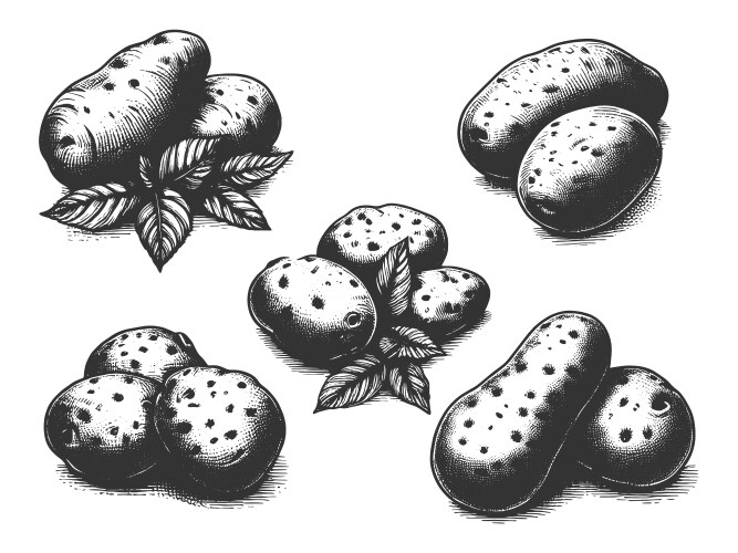 Potatoes Line Drawing Vector Images (over 2,200)