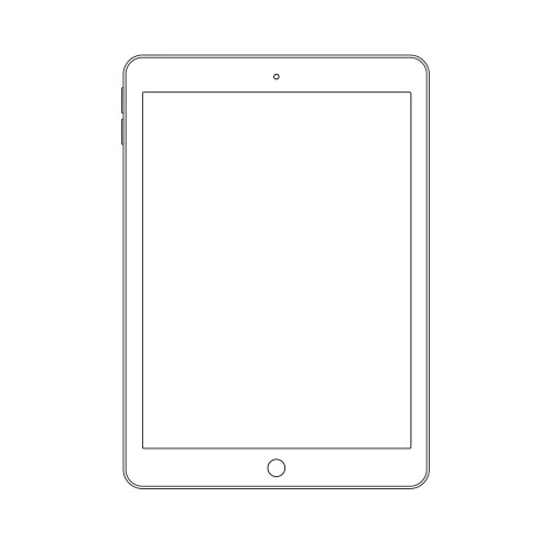 Outline drawing modern smartphone elegant thin Vector Image