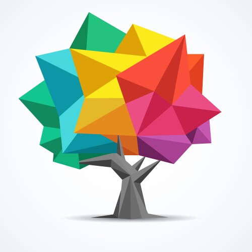 Geometric Tree Vector Images (over 34,000)