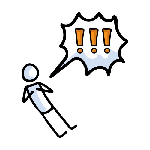 Scared stickman Vector Images & Graphics for Commercial Use | VectorStock