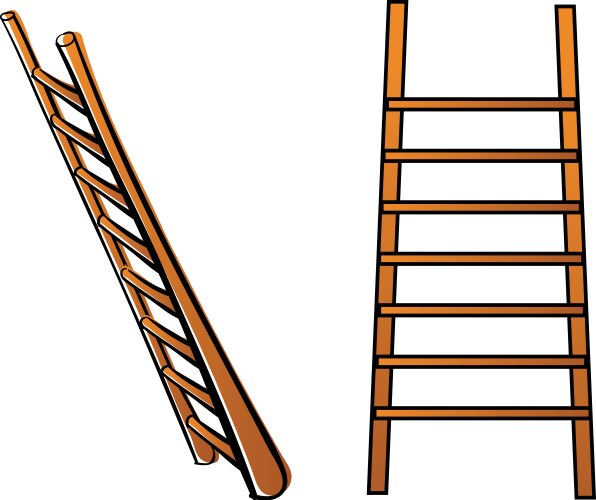 Ladders Royalty Free Vector Image - VectorStock