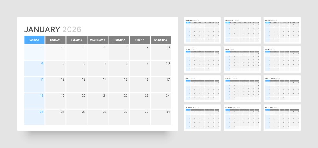 2026 Calendar Vector Images (over 3,100)