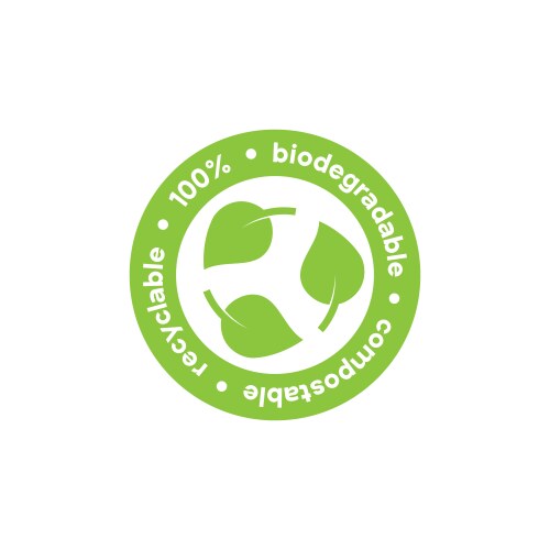 Biodegradable and compostable concept reduce reuse