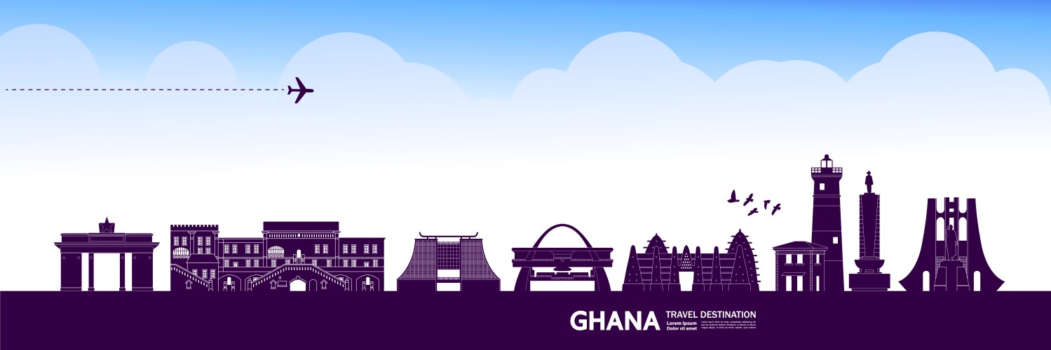 Ghana Landmark Vector Images (over 120)