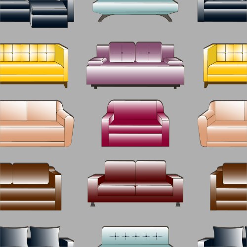 Sofas Royalty Free Vector Image - VectorStock