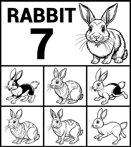Rabbit Line Drawing Vector Images (over 9,300)