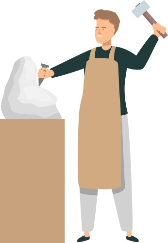 Stone Hammer and Chisel Vector Images (over 190)