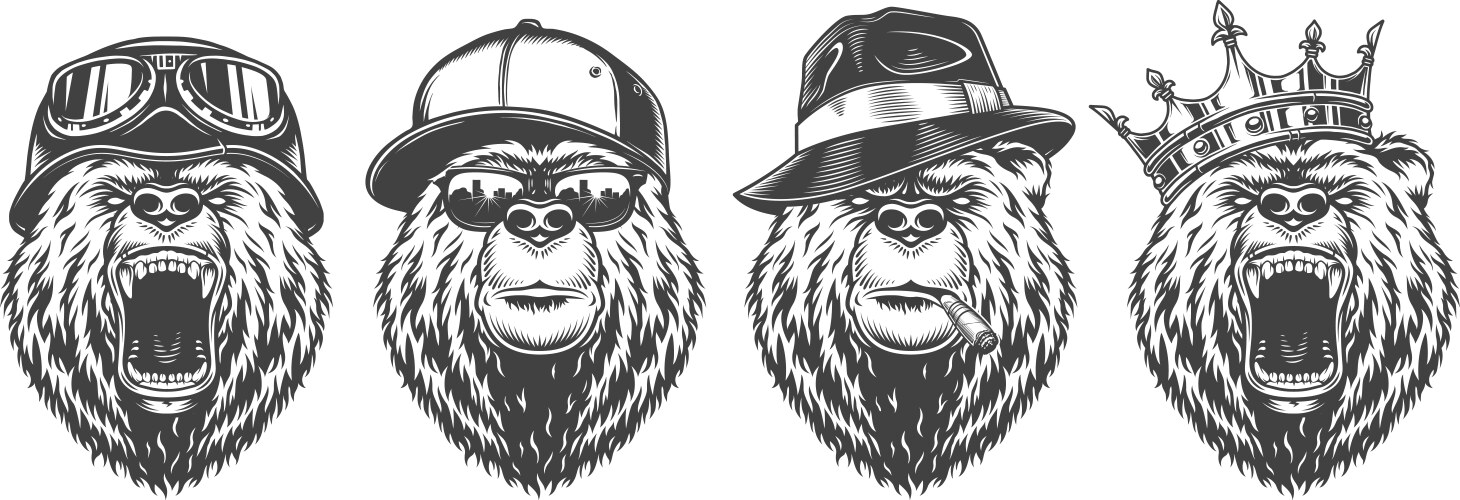 Bear Vector Images & Graphics for Commercial Use | VectorStock