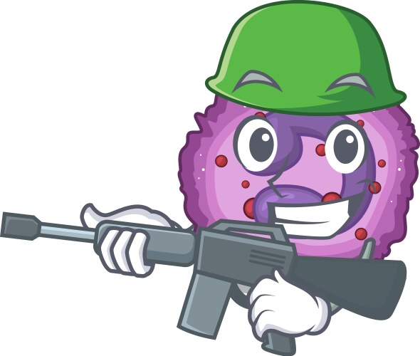 Cartoon army soldier saluting on white background Vector Image