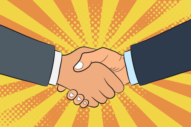 Handshake Cartoon Vector Images (over 7,300)