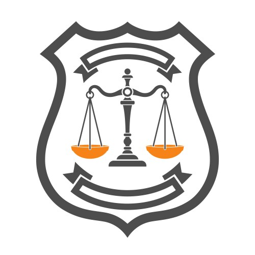 Law and order logo Royalty Free Vector Image - VectorStock
