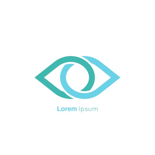 Triangle eye logo Royalty Free Vector Image - VectorStock