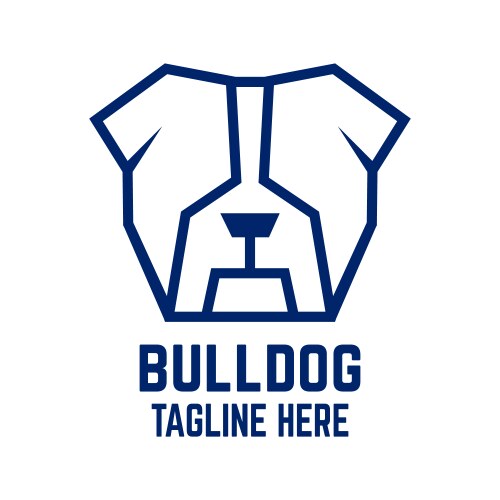 Modern smart dog logo Royalty Free Vector Image