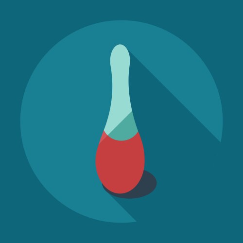 Flat modern design with shadow icons varnish Vector Image