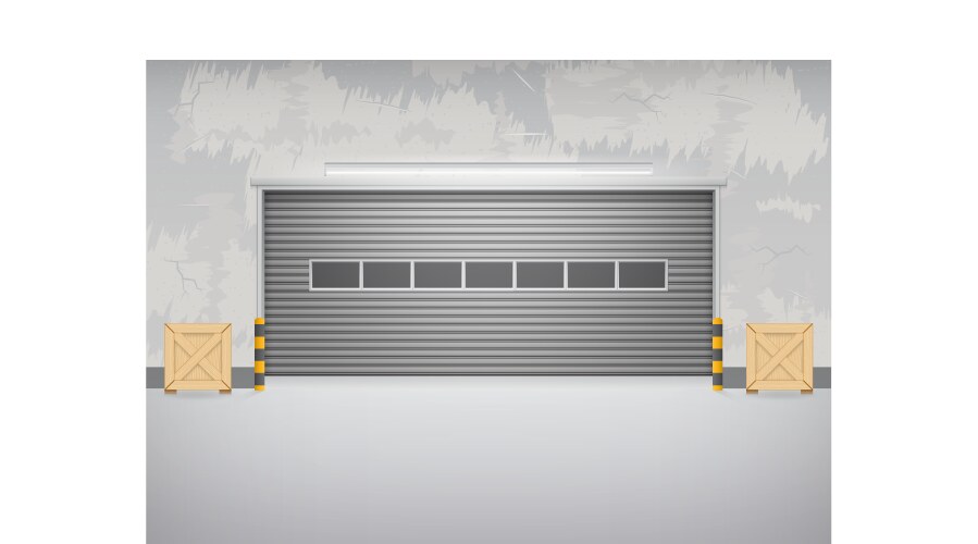 Shutter door Royalty Free Vector Image - VectorStock