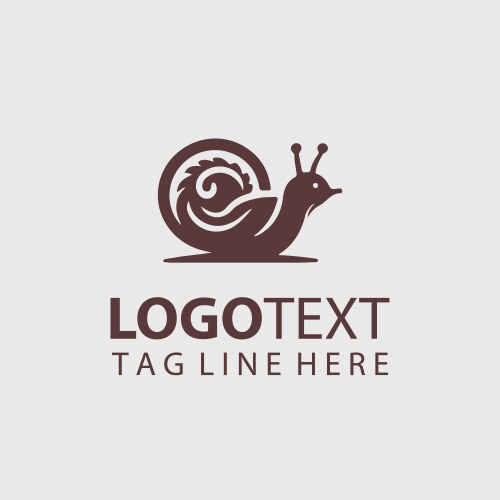 Snail logo Royalty Free Vector Image - VectorStock