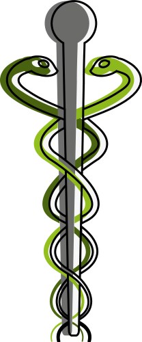 Caduceus Sword Medical Vector Images (over 120)
