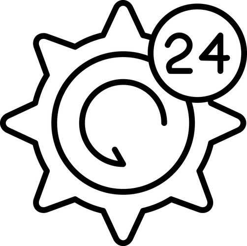 Continuous Support Icon – Royalty-Free Vector | VectorStock