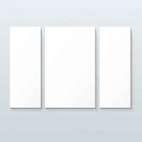 Three poster mockup Royalty Free Vector Image - VectorStock