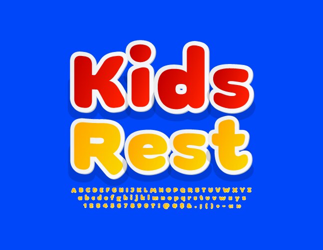 Alphabet for kids with fruits healthy letter abc Vector Image