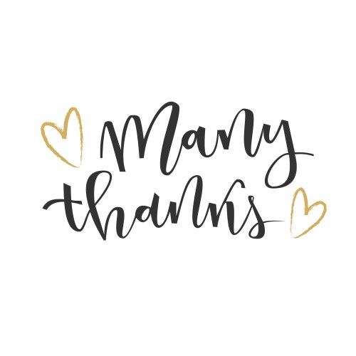 Thank you lettering quote phrase greeting – Royalty-Free Vector ...