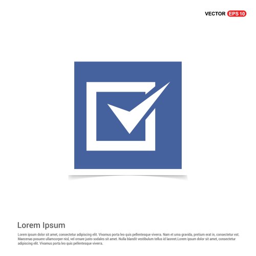 Blue Tick Icon Vector Images (over 8,100)